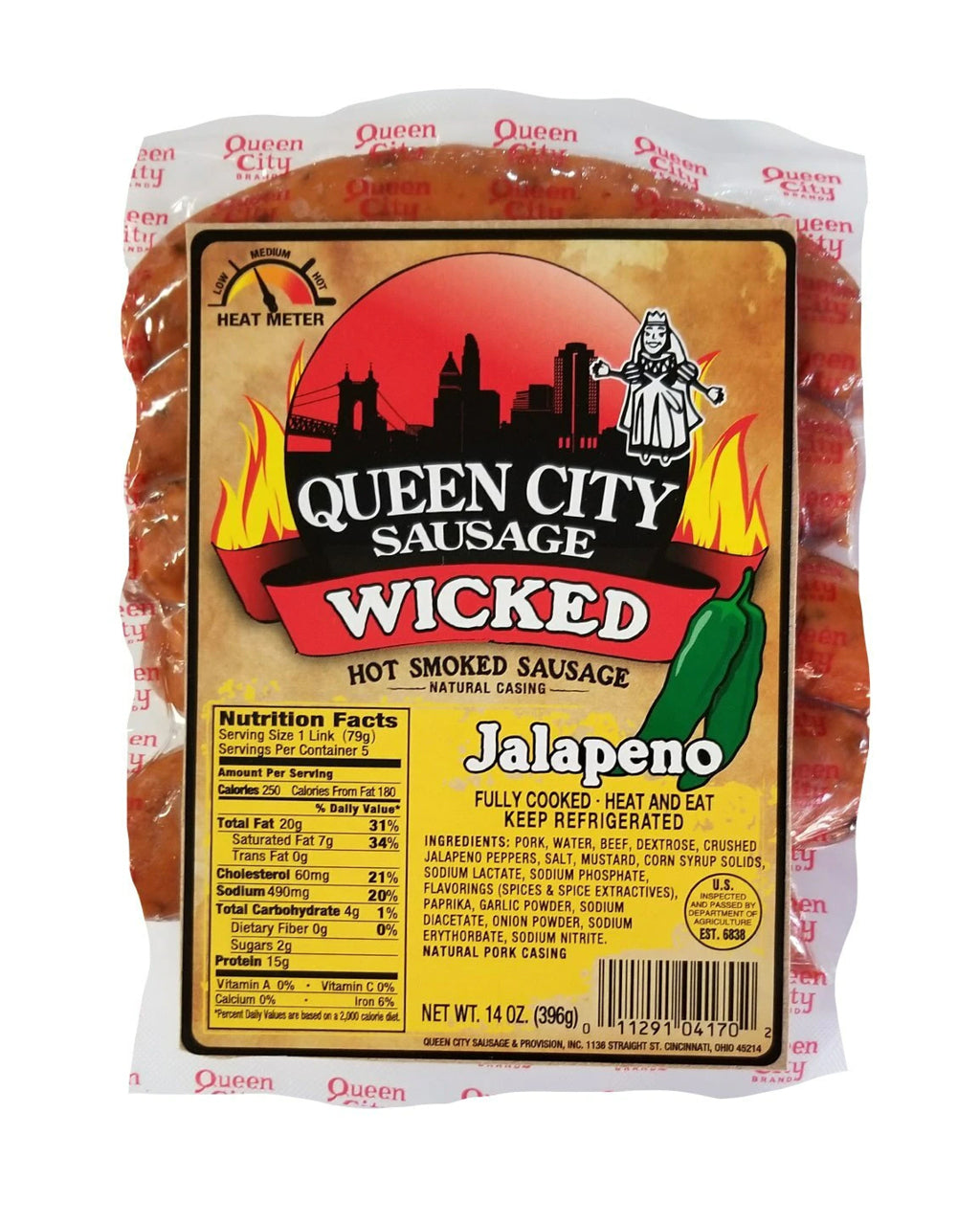 Queen City Sausage Jalapeno Smoked Sausage (add-on item) – Cincy Favorites