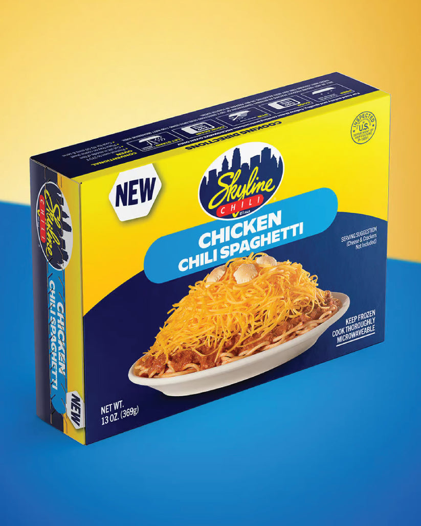 Skyline Chicken Chili Spaghetti Frozen (8 or 12 Pack) – Cincy Favorites